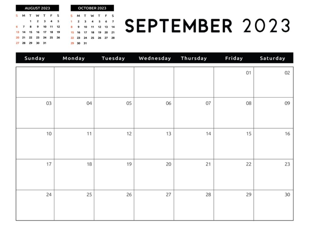 Free Printable September 2023 Calendars: Save It and Print It Whenever ...