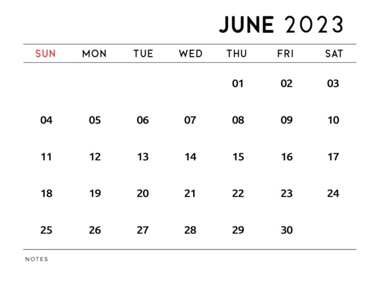 Free Printable June 2023 Calendars: Save It and Print It Whenever You ...