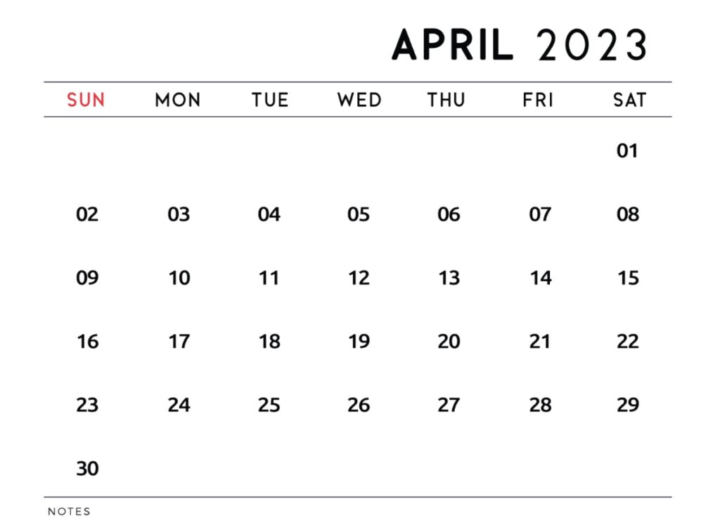 Free Printable April 2023 Calendars: Save It and Print It Whenever You ...