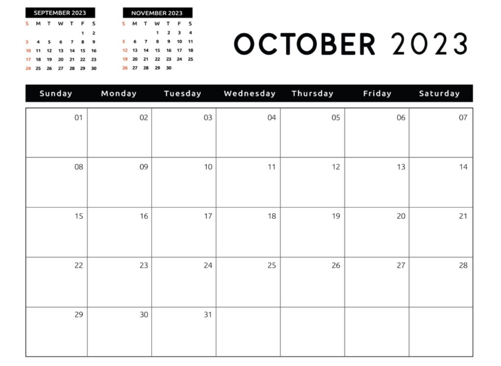 Free Printable October 2023 Calendar: Save It and Print It Whenever You ...