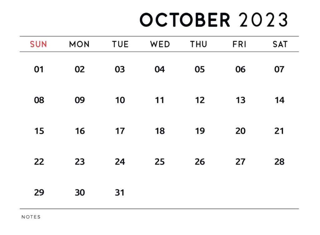 Free Printable October 2023 Calendar: Save It and Print It Whenever You ...