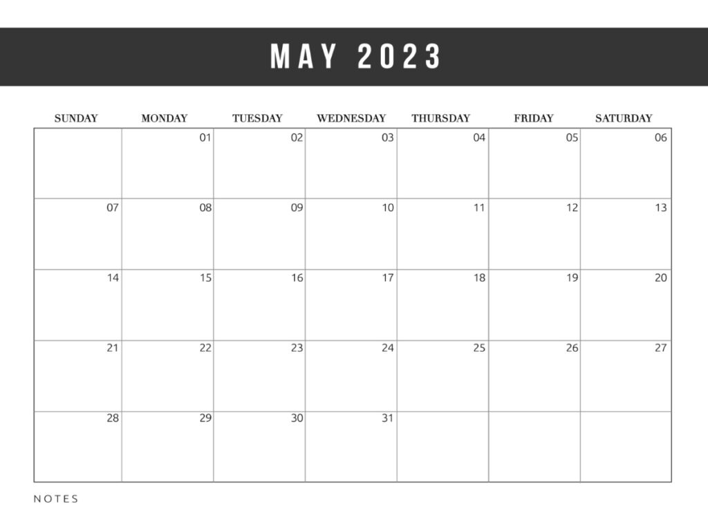 Free Printable May 2023 Calendars: Save It and Print It Whenever You ...